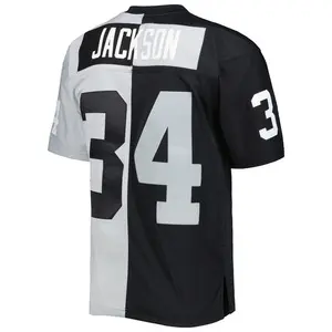 Mitchell & Ness Bo Jackson /silver Las Vegas Raiders 1988 Split Legacy Replica Jersey