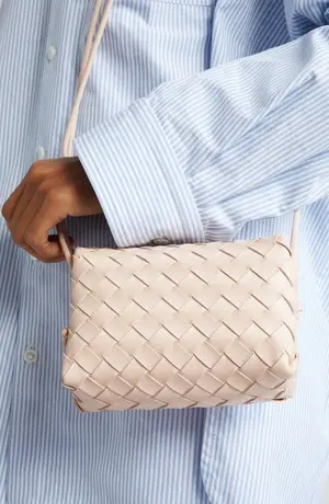 Bottega Veneta Intrecciato Leather Crossbody Bag