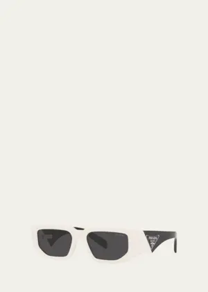 Prada Prada Rectangle Sunglasses Bone