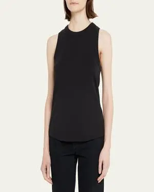Veronica Beard Jordyn Rib-knit Tank Top - Black