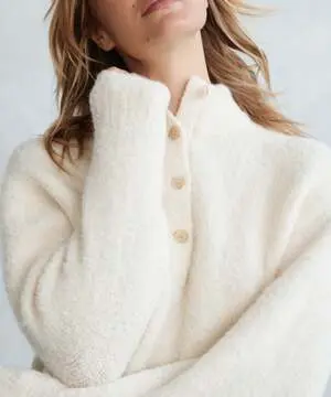 jenni kayne - Women's Boucle Button Pullover