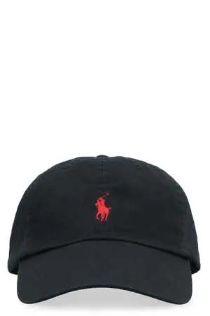 Ralph Lauren Logo Baseball Cap Black