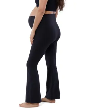 INGRID & ISABEL Fold Down Flared Maternity Leggings