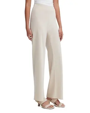 Vince High Waist Crepe Biased Pants - Shell