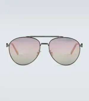 Dior Cd Link R1u Aviator Sunglasses - Silver