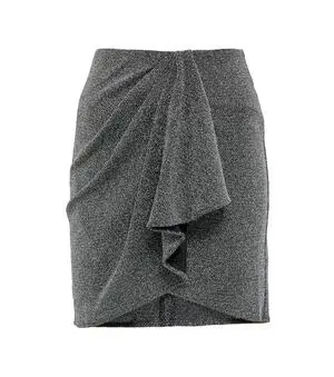 MARANT ETOILE Bergen Lurex® Miniskirt - Silver