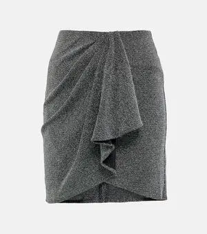 MARANT ETOILE Bergen Lurex® Miniskirt - Silver