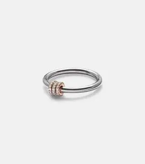 SPINELLI KILCOLLIN Sirius Sterling Silver And 18kt Gold Ring With Diamonds - Multicoloured