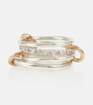 SPINELLI KILCOLLIN Spinelli Kilcollin Nimbus Linked Rings With Gemstones Multicoloured