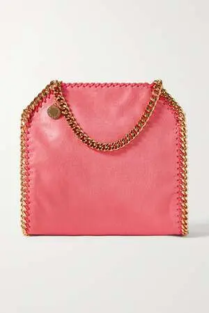 Stella McCartney Falabella Mini Vegetarian Brushed-leather Shoulder Bag