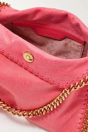 Stella McCartney Falabella Mini Vegetarian Brushed-leather Shoulder Bag