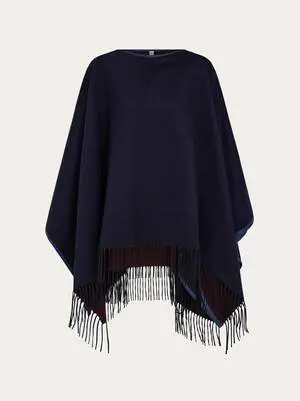 FERRAGAMO Cashmere Cape - Blue