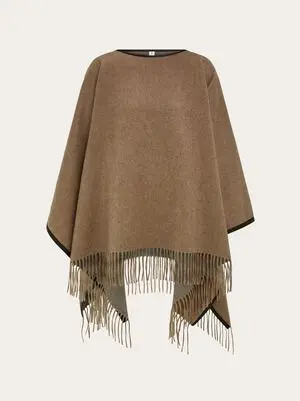 FERRAGAMO Cashmere Cape - Brown
