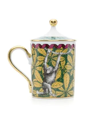 GINORI 1735 Graphic Porcelain Mug - Gold