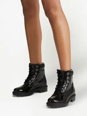 JIMMY CHOO X Timberland Patent Leather Boots