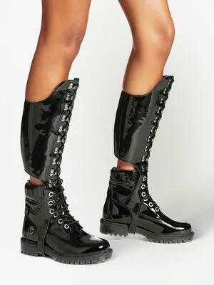 JIMMY CHOO X Timberland Patent Leather Boots
