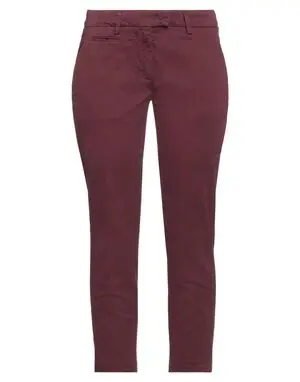 DONDUP DONDUP Tapered Gabardine Pants Maroon