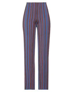 KAOS Striped Knit Pants - Blue