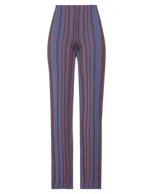 KAOS Striped Knit Pants - Blue