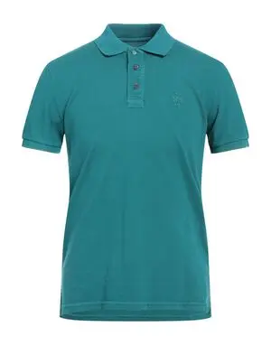 JACOB COHЁN Man Polo Shirt Midnight Blue Size S Cotton, Elastane, Lyocell Deep Jade