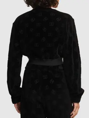 Dolce & Gabbana Chenille Monogram Jacquard Sweatshirt