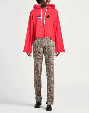 CHIARA FERRAGNI Embroidered Logo Hoodie - Red