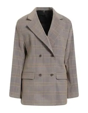 Alexander McQueen Checked Double-breasted Blazer - Beige