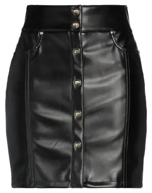 CHIARA FERRAGNI Mini Skirt In Coated Fabric