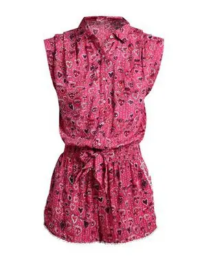 Poupette St Barth Playsuit In Viscose - Pink