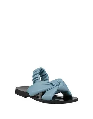 NCUB Leather Slingback Sandals - Blue