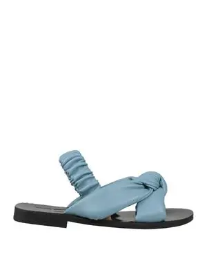 NCUB Leather Slingback Sandals - Blue