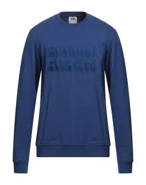 MANUEL RITZ Cotton French Terry Sweatshirt - Blue
