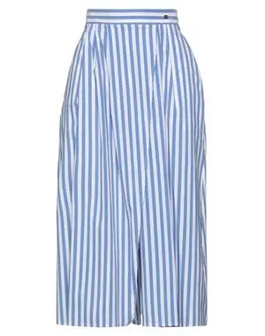 Elisabetta Franchi Striped Midi Skirt - Blue