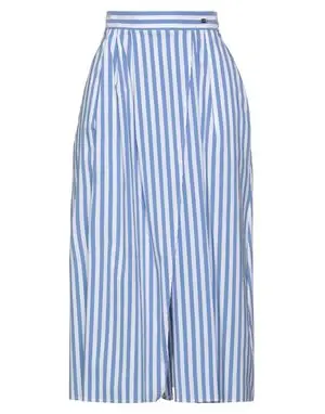 Elisabetta Franchi Striped Midi Skirt - Blue
