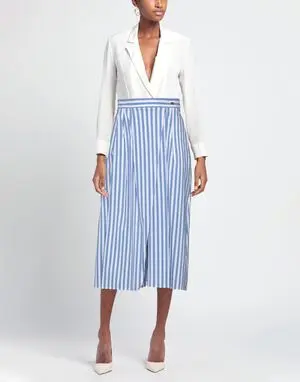 Elisabetta Franchi Striped Midi Skirt - Blue