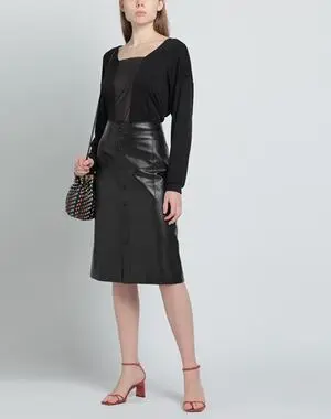 LANSTON Jersey Tulle Top