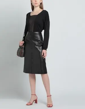 LANSTON Jersey Tulle Top