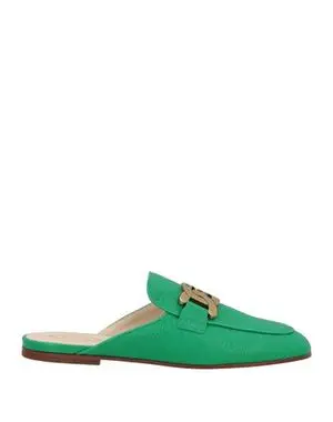 TOD'S TOD'S Leather Mules Green