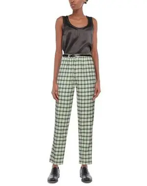 WHITE SAND Tartan Flannel Tapered Pants