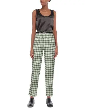 WHITE SAND Tartan Flannel Tapered Pants