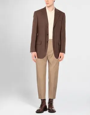 ..,BEAUCOUP Tapered Leg Trousers - Camel