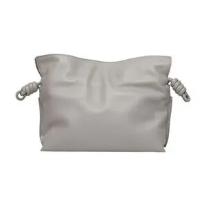 Loewe Flamenco Medium Clutch Bag Pearl_grey