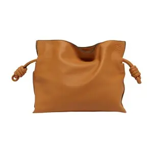 Loewe Flamenco Medium Clutch Bag Warm_desert