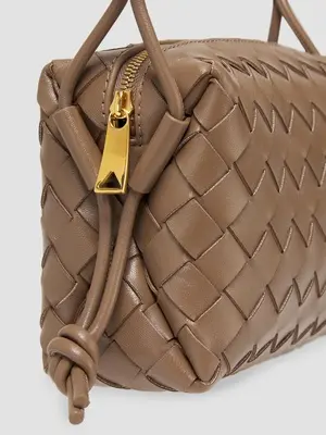 Bottega Veneta Loop Leather Crossbody Bag - Bark