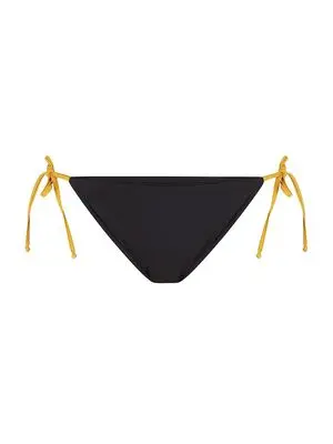 VALIMARE Ibiza String Bikini Bottom Black Yellow