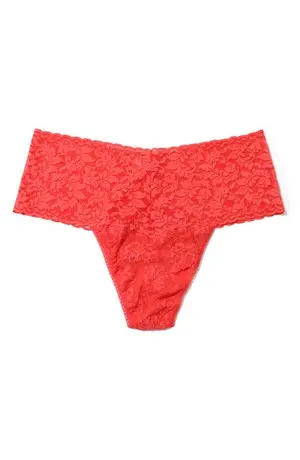 Hanky Panky Retro Thong Hibiscus Bloom Pink