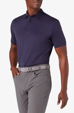 Mizzen+main Versa Short Sleeve Polo - Blue