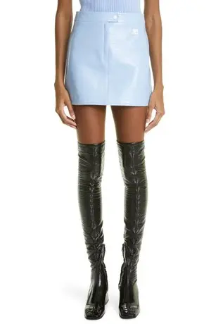 COURREGES Courrèges Re-Edition Vinyl Miniskirt Sky