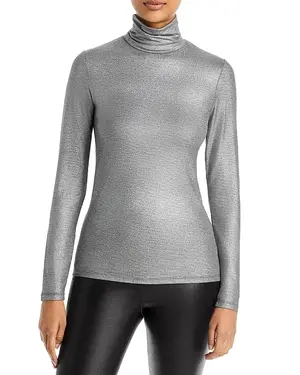 Metallic Turtleneck