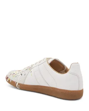MAISON MARGIELA Lace-up Low-top Sneakers - Off White